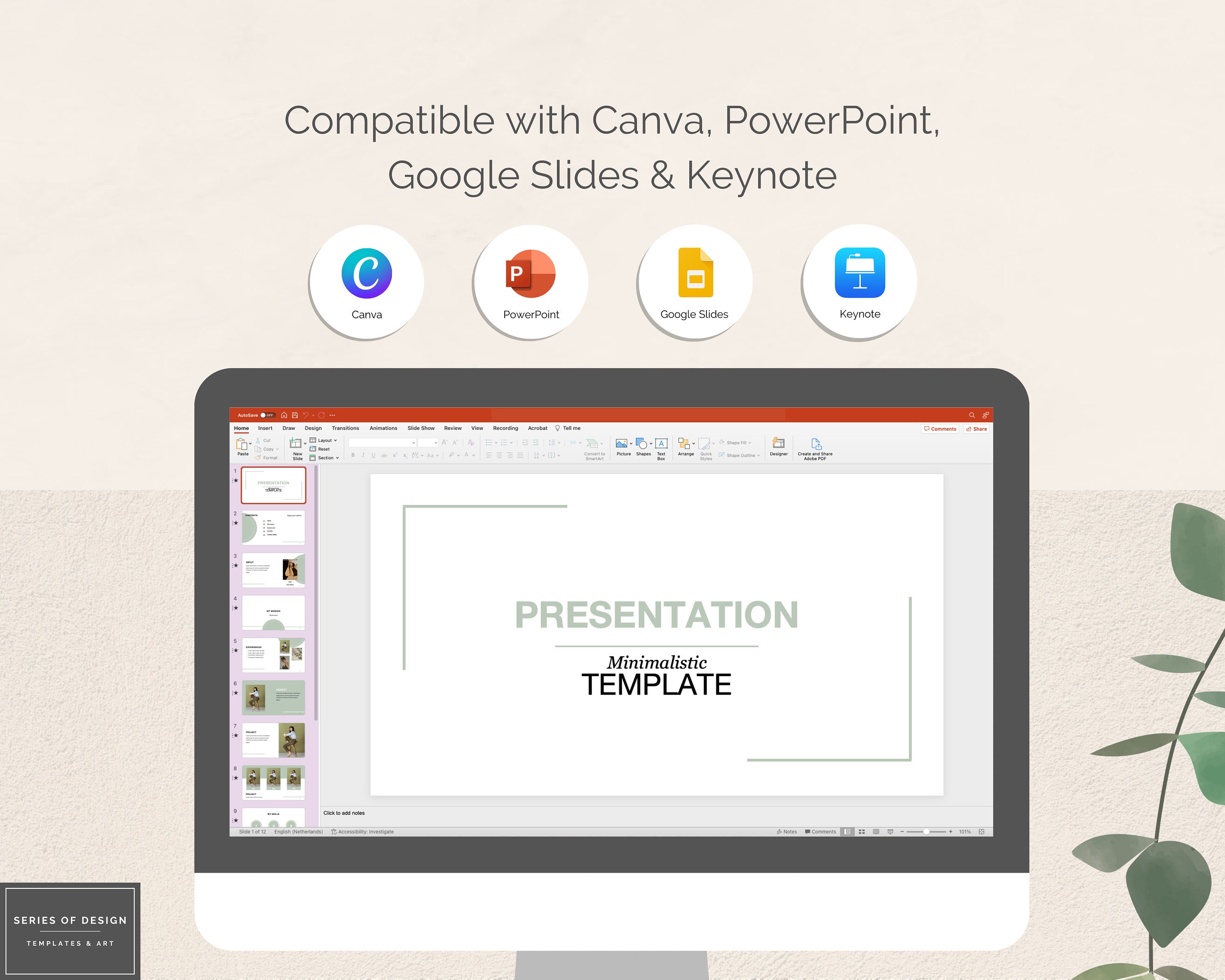 Editable Google Slides, Powerpoint, Canva, Keynote - Minimalist ...