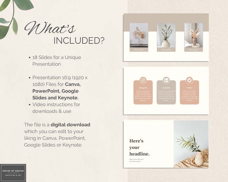 Minimalist Presentation Template - Google Slides, Powerpoint, Canva ...