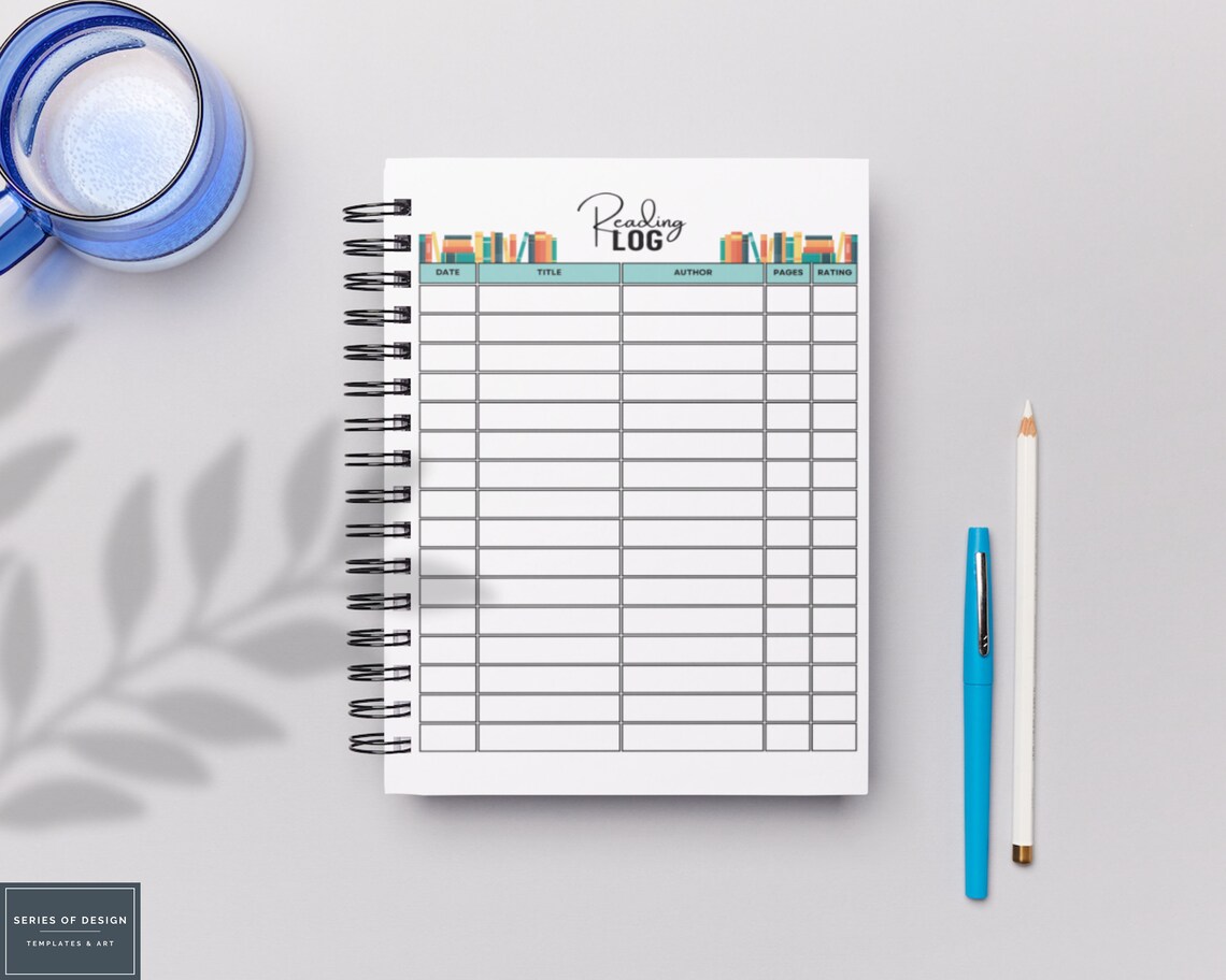 Ultimate Printable Reading Log Book Tracker US Letter, Half Letter, A4 ...