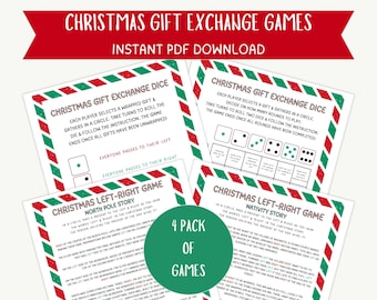 Christmas Pass the Gift Game| Left Right Christmas Game| Christmas Gift ...