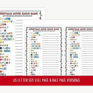 Christmas Emoji Game, Printable Christmas Game, Emoji Guessing Game ...
