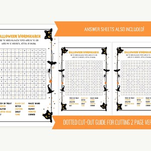 Halloween Printable Game for Adults, Teens & Kids, Halloween Word ...