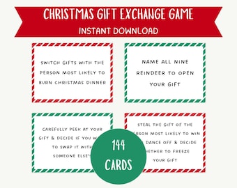 Christmas Gift Exchange Dice Game Christmas Dice Game Christmas Gift ...