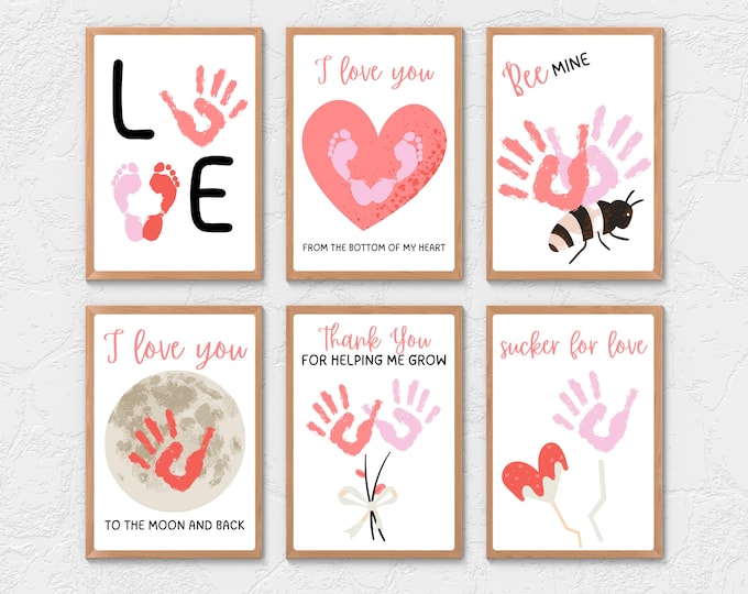 Valentine Handprint Art, Valentine Preschool Craft, Toddler Holiday Art ...