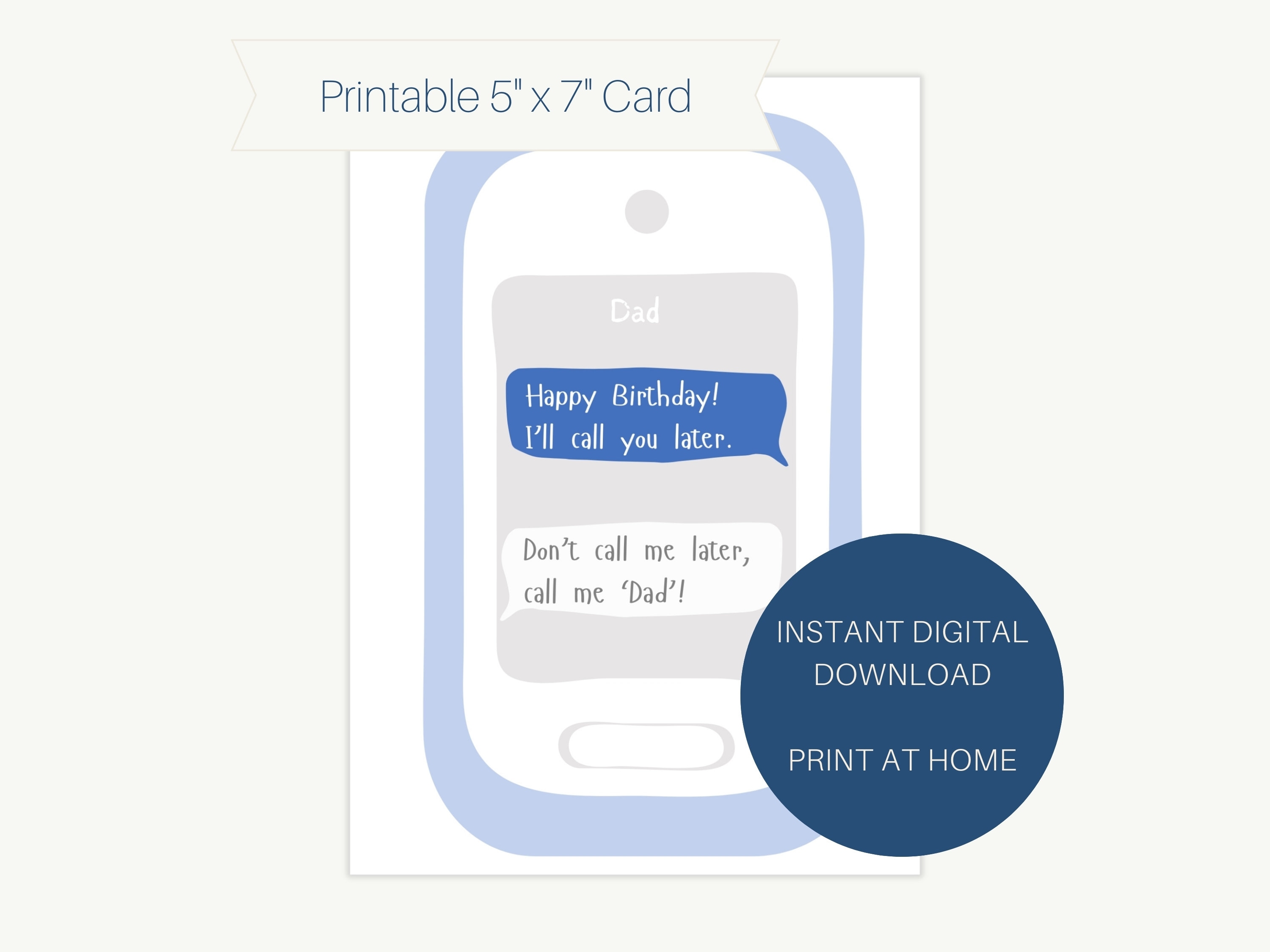 Funny Birthday Card Dad Joke Text Printable Dad Jokes Greetings Card ...