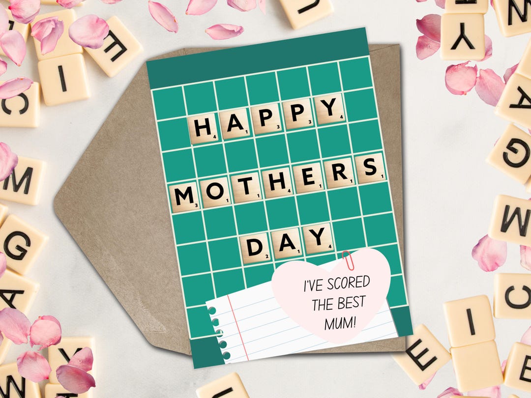 Funny Mothers Day Card Funny Board Game Mothers Day Card Word Game I've ...