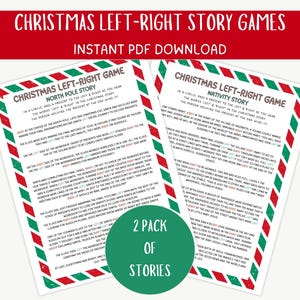 Left Right Christmas Game, Christmas Left Right Game, Left Right Poem ...