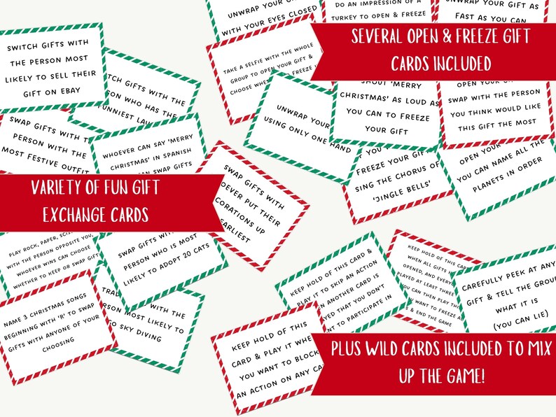 White Elephant Gift Exchange Game Christmas Gift Exchange Game White ...