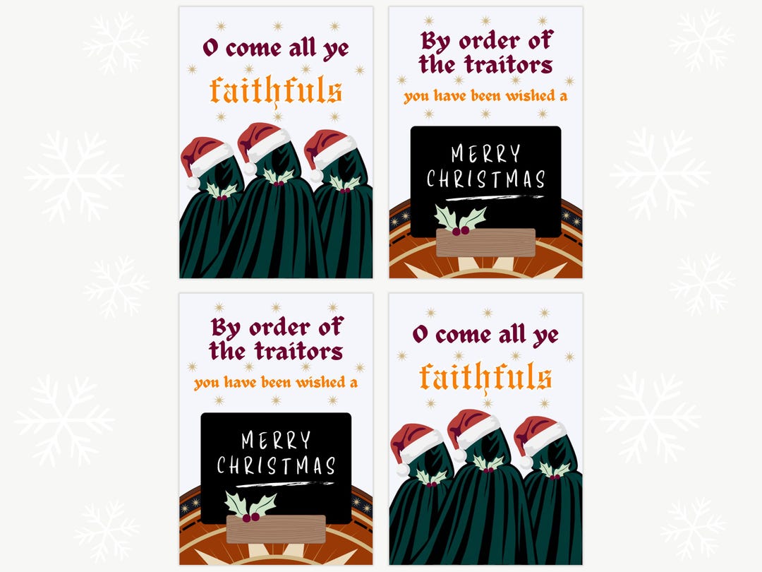 Traitor Christmas Cards Pack, Funny Christmas Cards for Fans of the ...