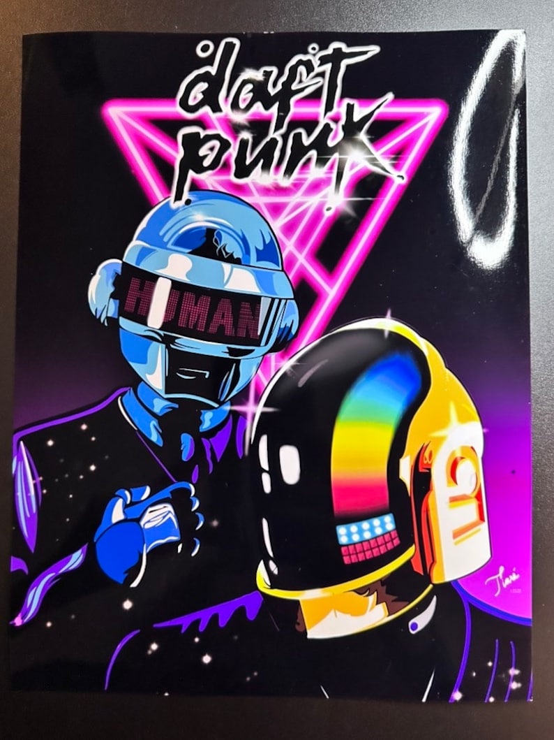 Daft Punk 8.5 X 11 in Poster - Etsy