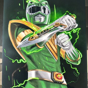 Green Power Ranger 8.5 X 11 in Print - Etsy