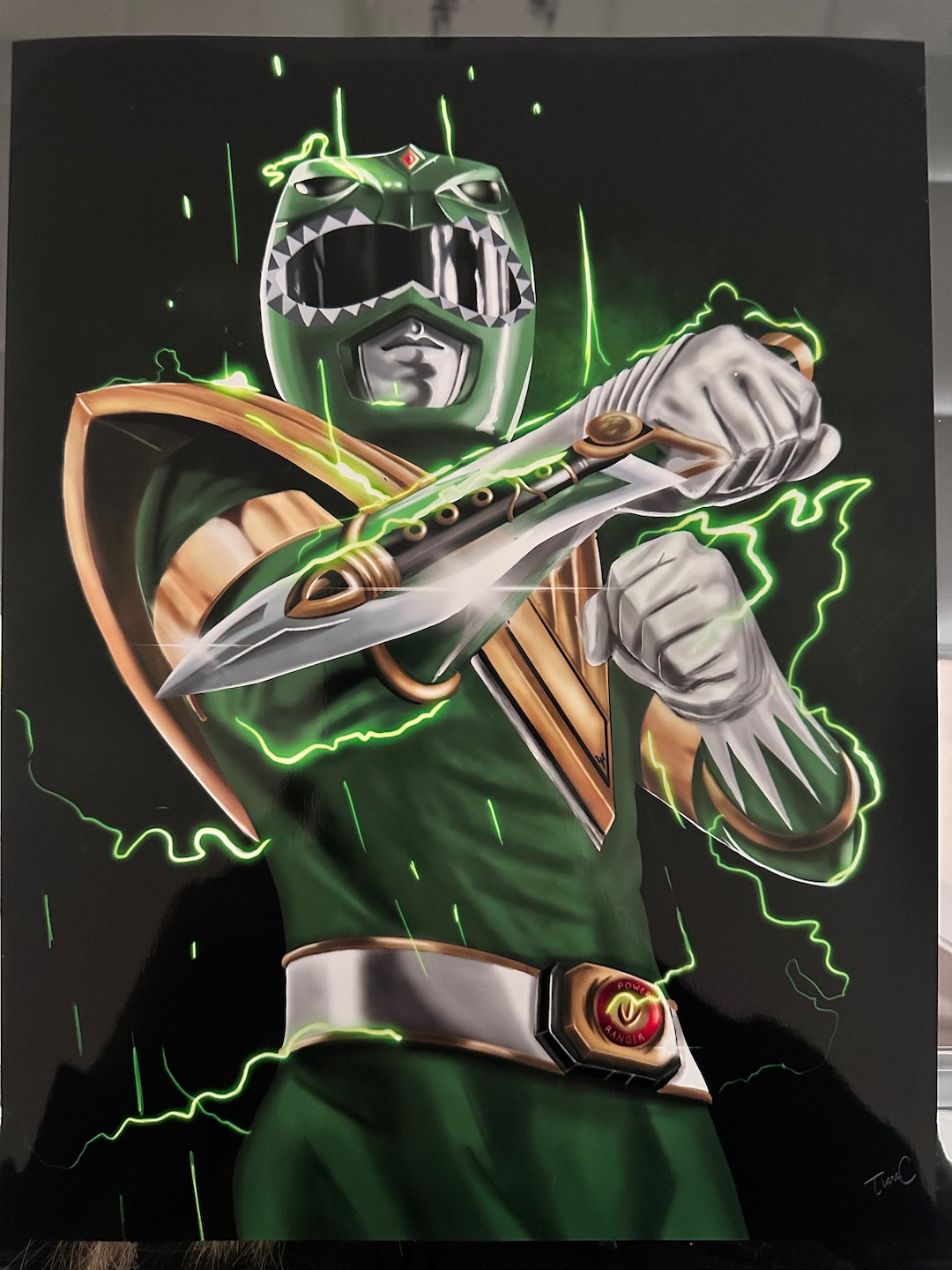 Green Power Ranger 8.5 X 11 in Print - Etsy