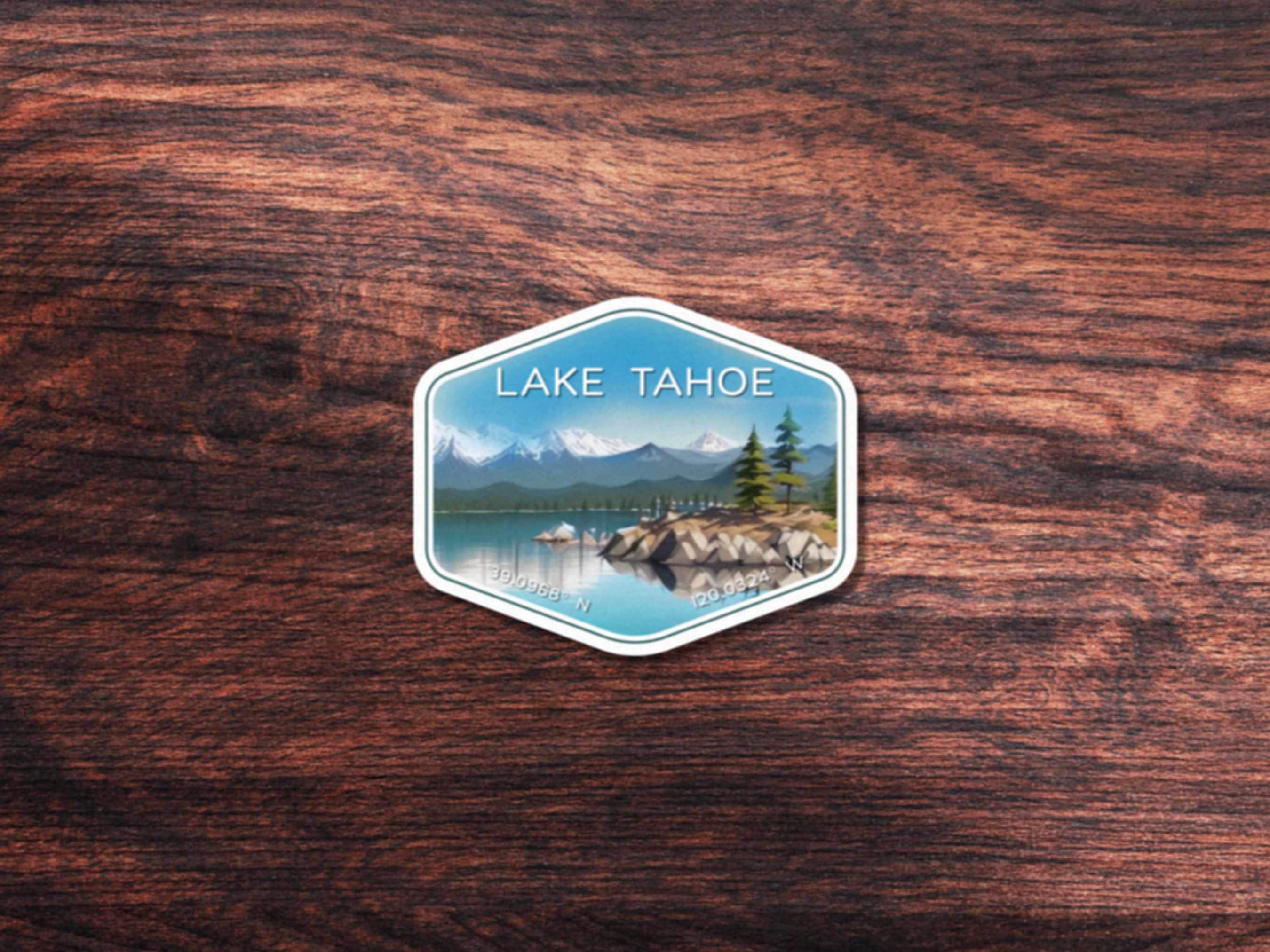 Lake Tahoe Sticker, Two Designs to Choose From Great for Hydroflask ...