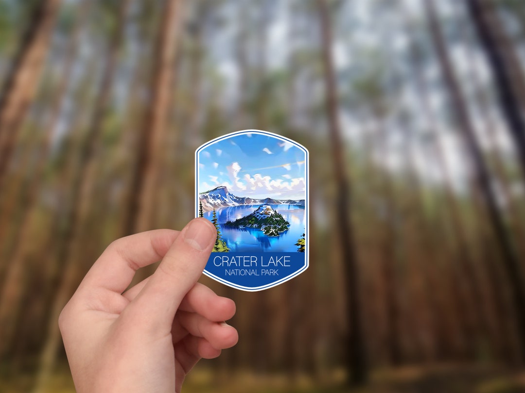Crater Lake National Park Sticker, Great for Hydroflask, Laptop, or ...