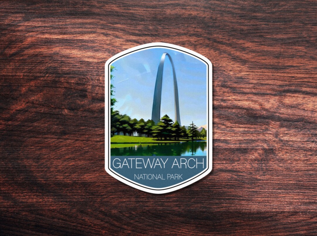 Gateway Arch National Park Sticker, Great for Hydroflask, Laptop, or ...