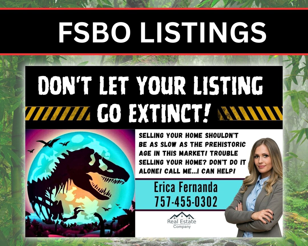 FSBO Real Estate Agent POSTCARD Bundle, for Sale by Owner, Tiktok ...