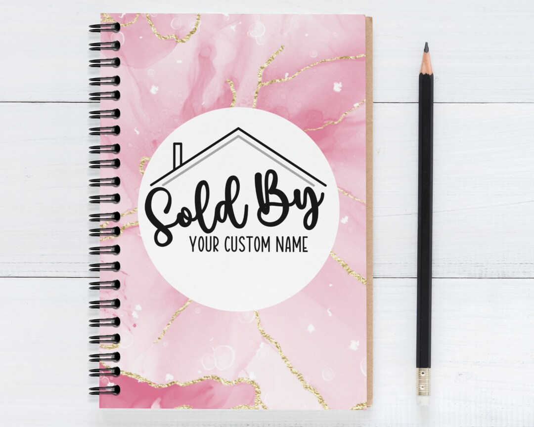 Personalized Notebook Journal for Real Estate Agent, Custom Closing Day ...