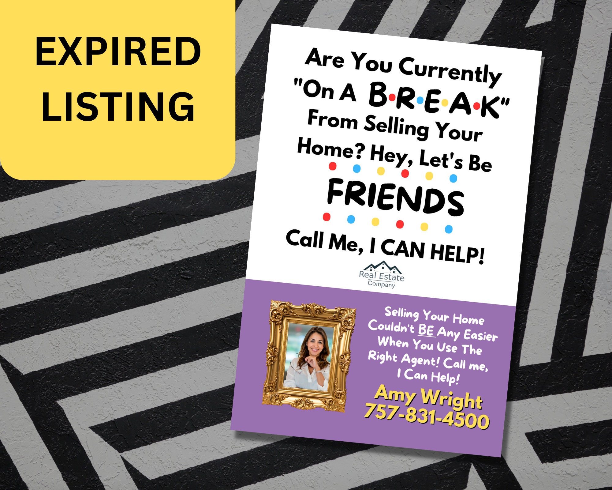 EXPIRED LISTING Real Estate POSTCARD Bundle, Agent Marketing, Referral ...