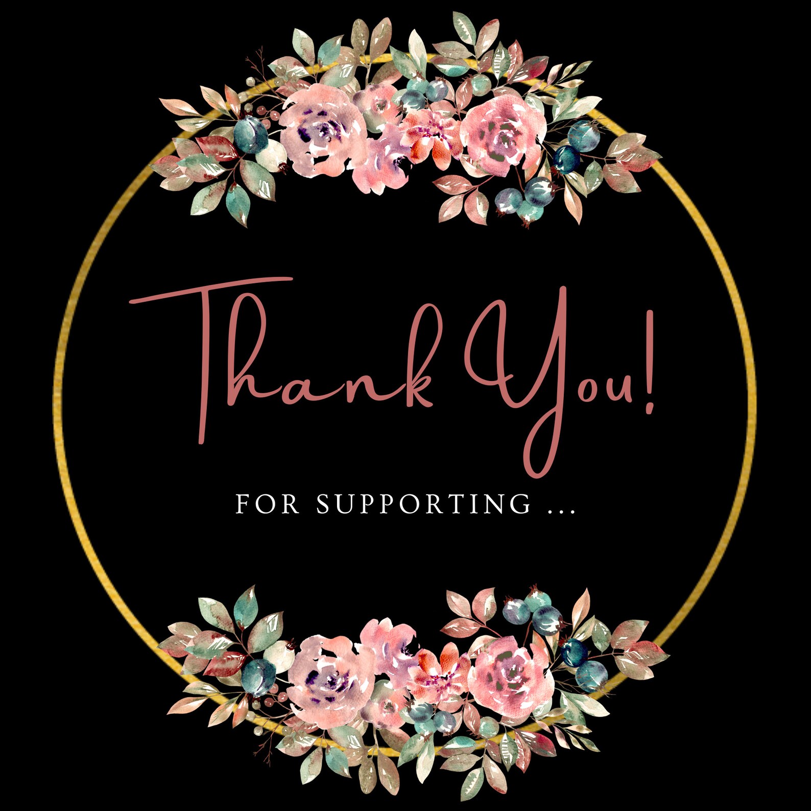 Printable Thank You Sticker - Etsy