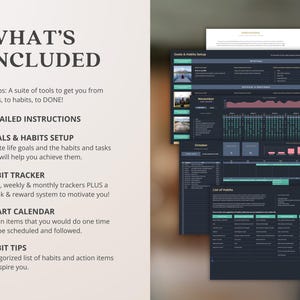 Habit Tracker Digital Planner 2025 Weekly Monthly Planner Goals Tracker ...