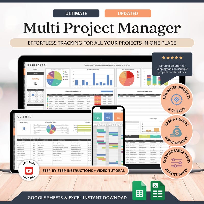 Gantt Chart 2026 - Etsy UK