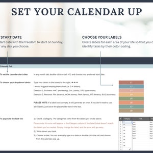 2025 Calendar Task Calendar Color-coded Smart Calendar Goal Planner ...