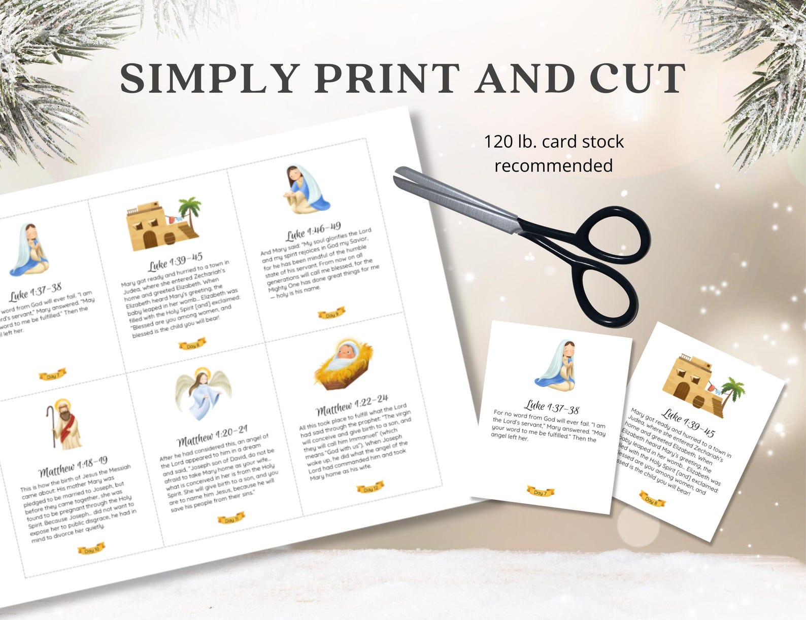 Christian Advent Calendar Cards Adult Advent Calendar Advent Calendar ...