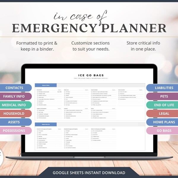 In Case of Emergency - Etsy