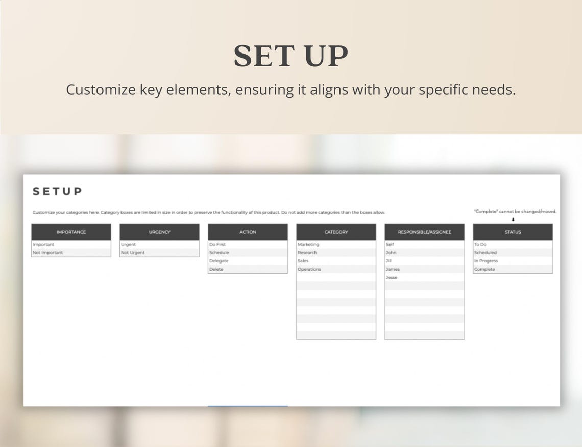 Task Manager Google Sheet Task Tracker Management Priority Matrix ...