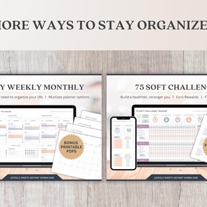 Habit Tracker Digital Planner 2025 Weekly Monthly Planner Goals Tracker ...