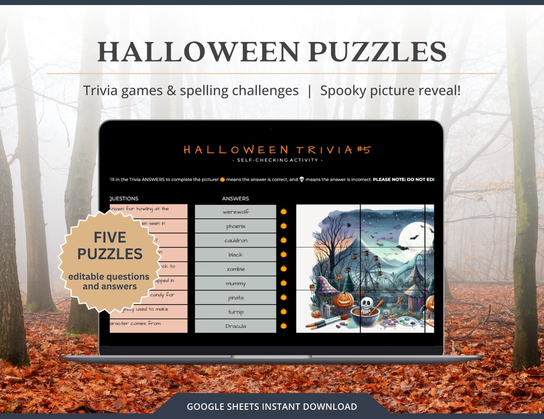 Digital Halloween Trivia Games for Kids Learning Activities for Kids ...