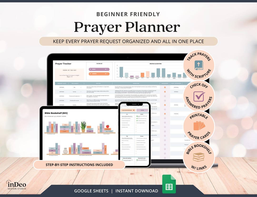 Digital Prayer Planner Printable Daily Prayer Cards Christian Gifts for ...