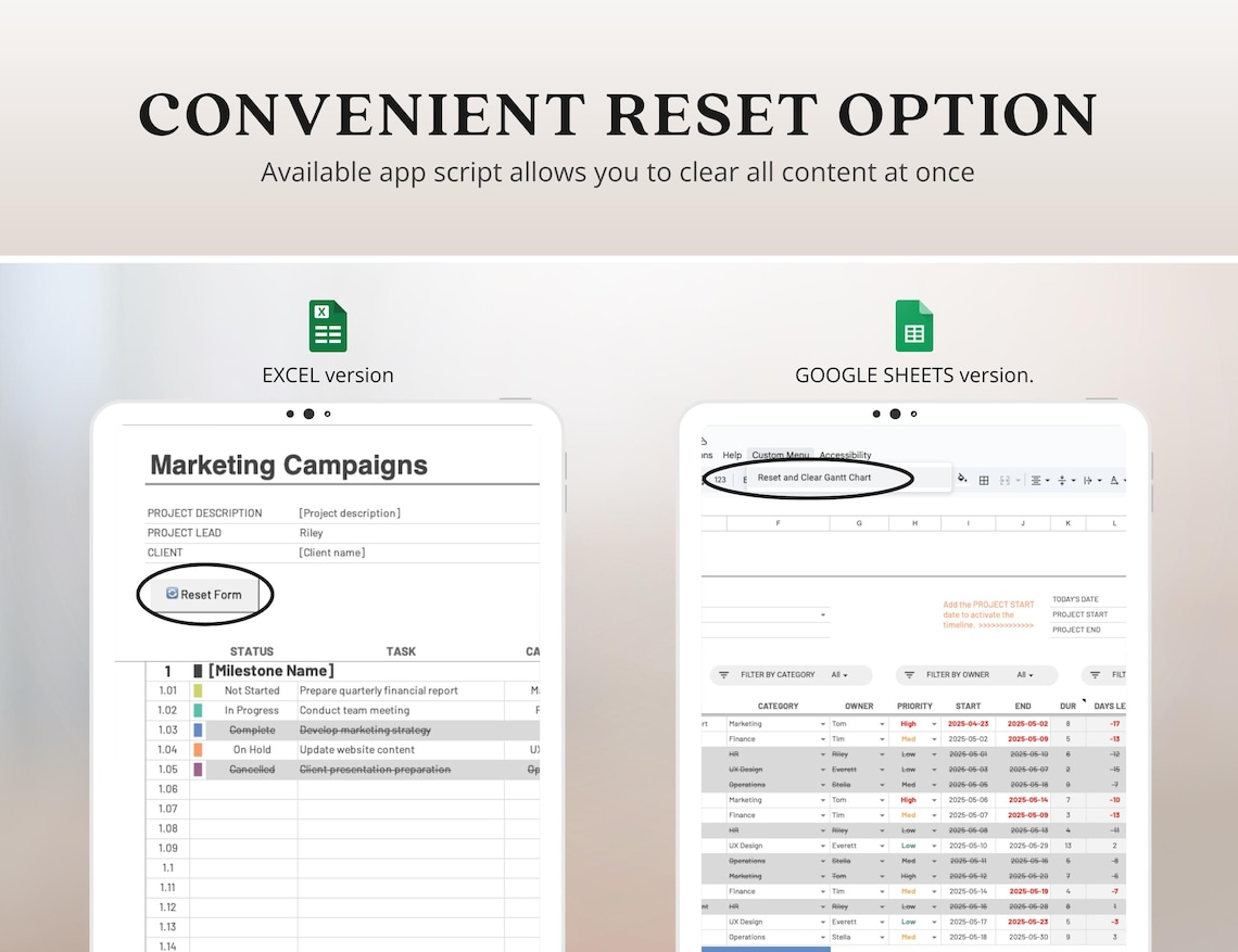 Gantt Chart Project Management Tool Gantt Timeline Project Google Sheet ...