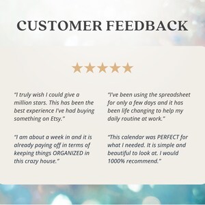 Made to Order Calendars and Planners Custom Spreadsheet Small Business ...