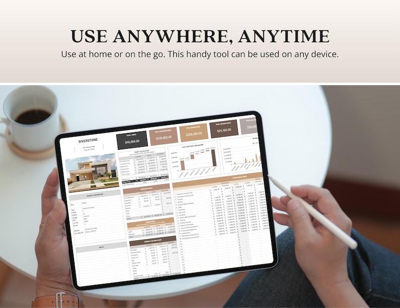 House Flipping Calculator, Profit and Loss Template, Investment Tracker ...