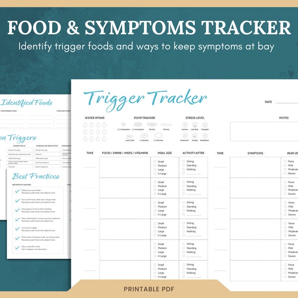 Food Diary Template - Etsy