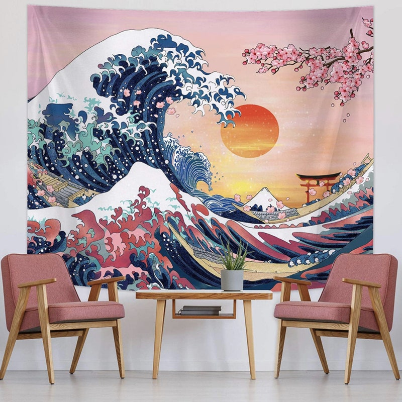 Japanese Tapestry - Etsy