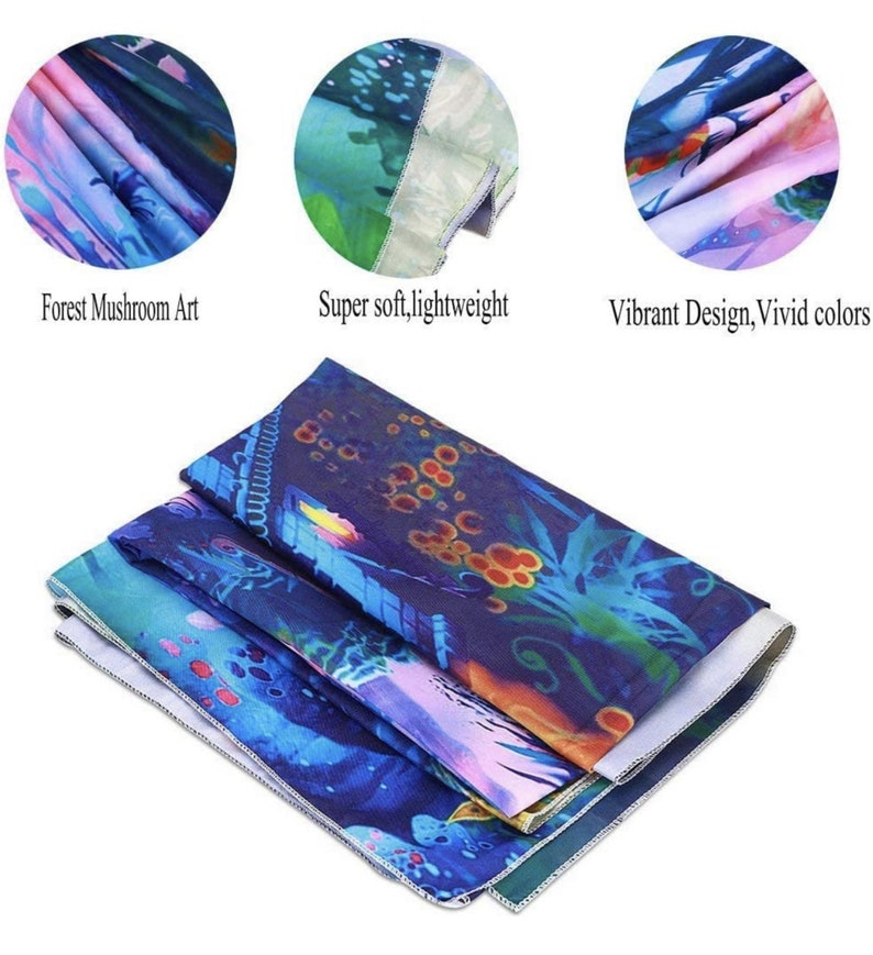 Forest Psychedelic Tapestry, Trippy Wall Tapestry Abstract Mushroom ...