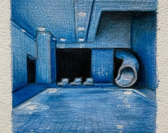 Retro Liminal Backroom Vintage Scifi Style Print 12 by 18 You Are Here ...