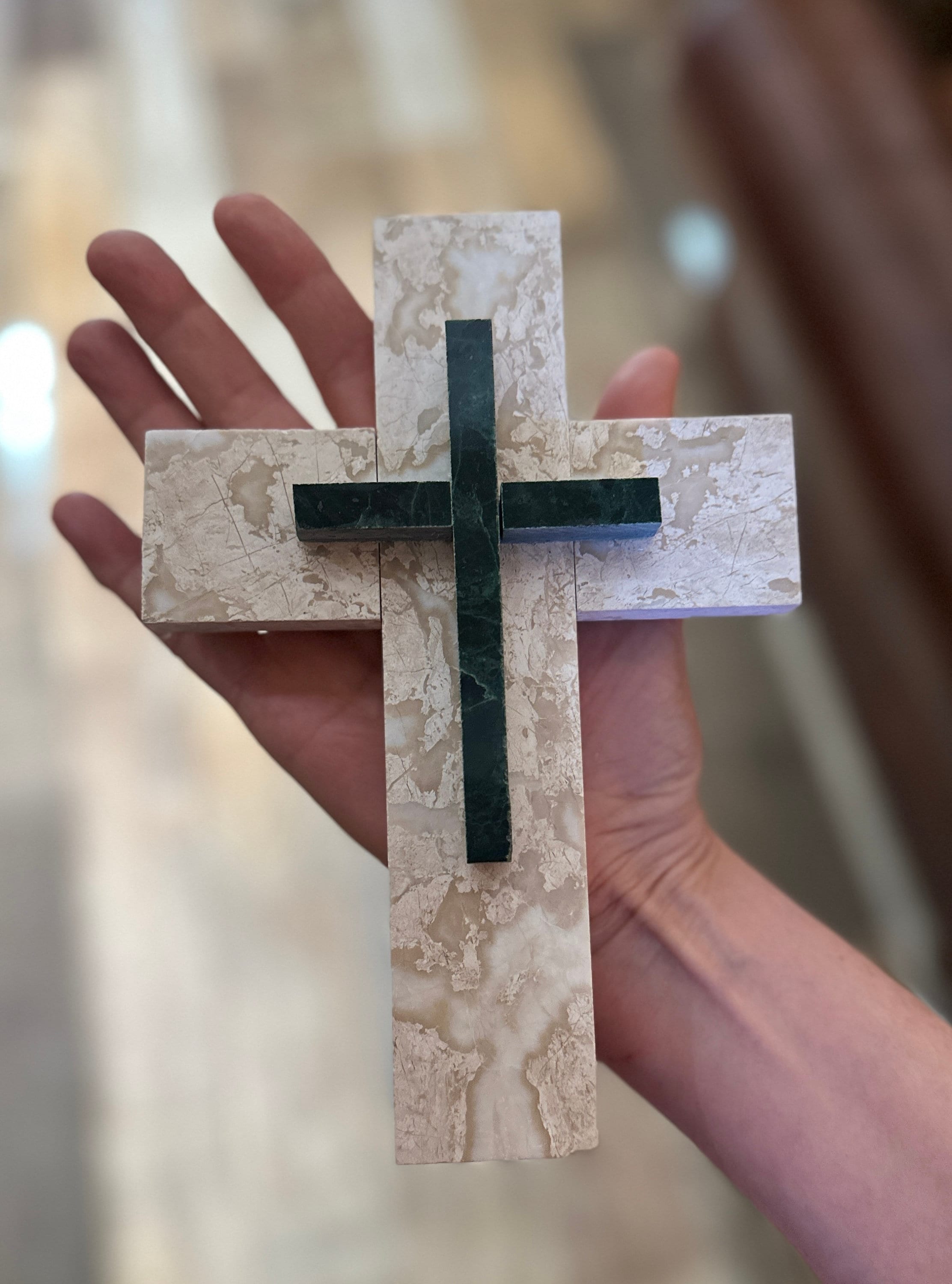 Rustic Stone Wall Cross Marble Cross Wall Hanging Cross Art - Etsy