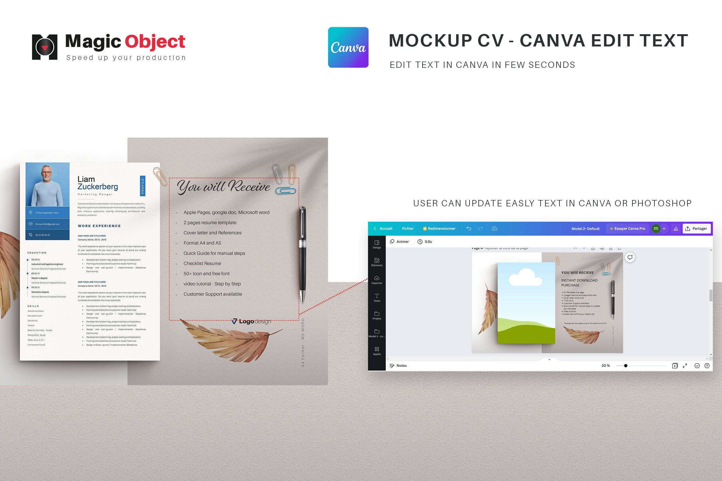 Ultimate Etsy Resume Template Mockup Digital Product Mockup - Etsy