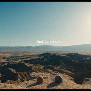 Everything Everywhere All at Once "just Be a Rock" Poster 12x18" - Etsy