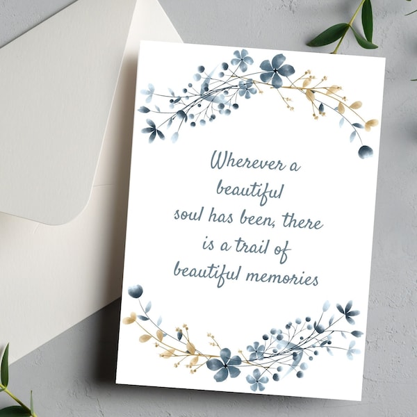 Sympathy Card Memories - Etsy