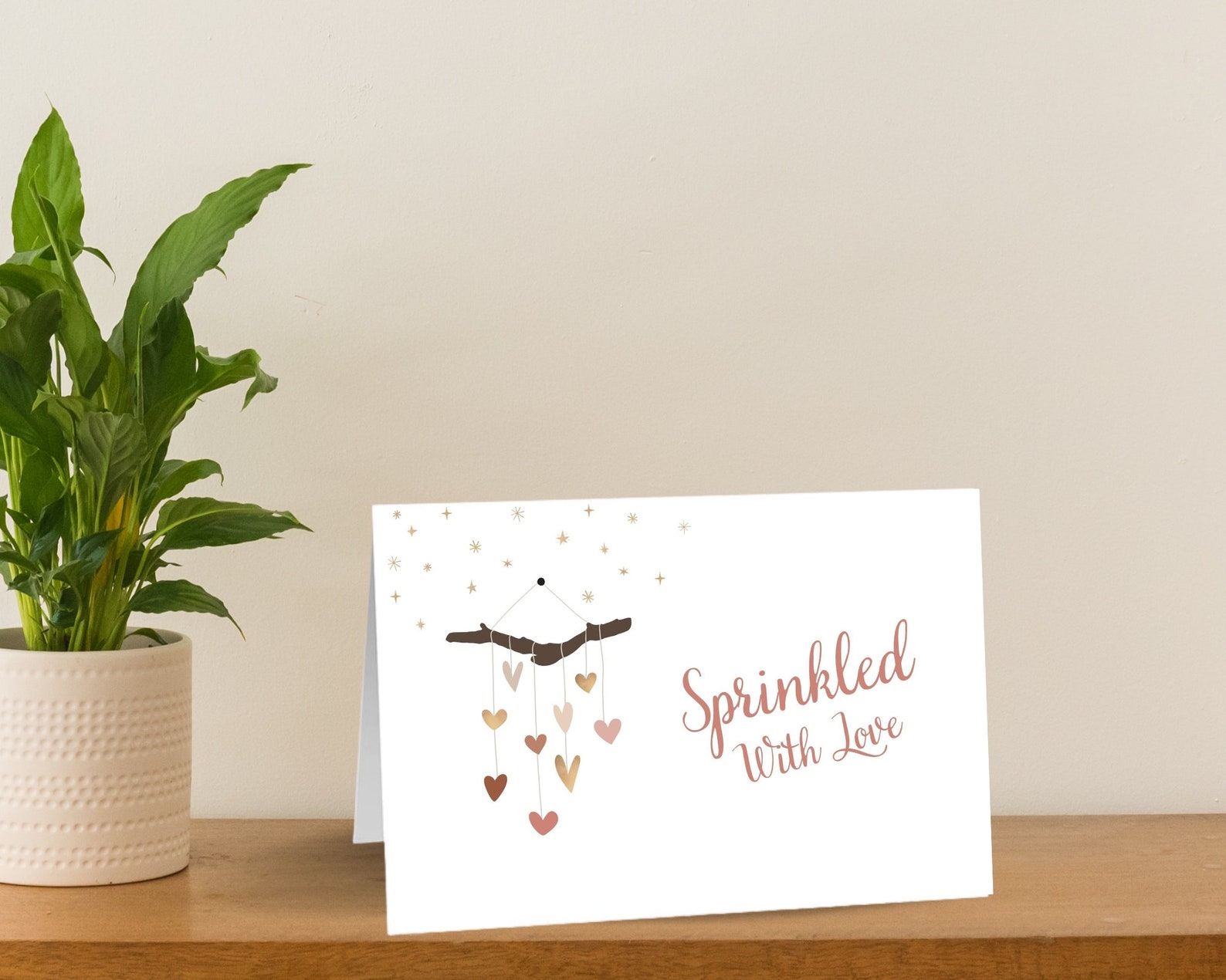 Printable Baby Shower Sprinkle Congratulations New Baby Card Gift ...