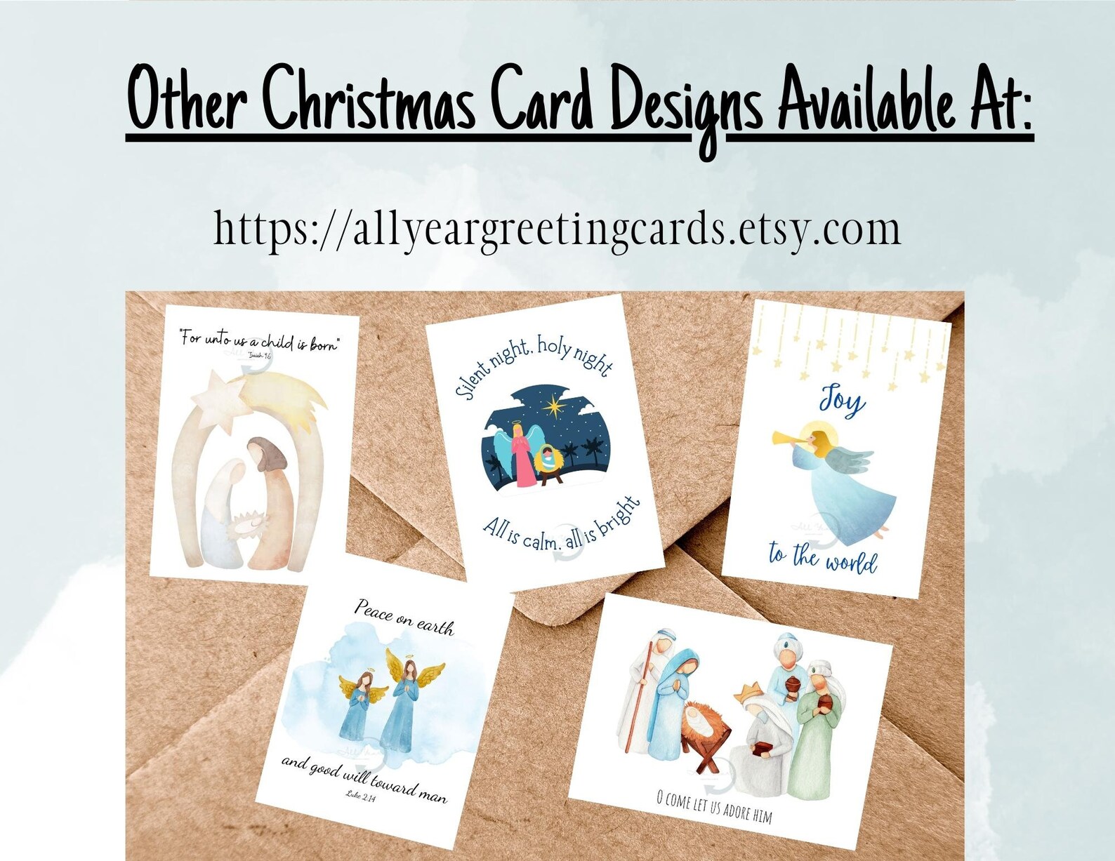 Printable Christmas Card Joy to the World Merry Christmas - Etsy