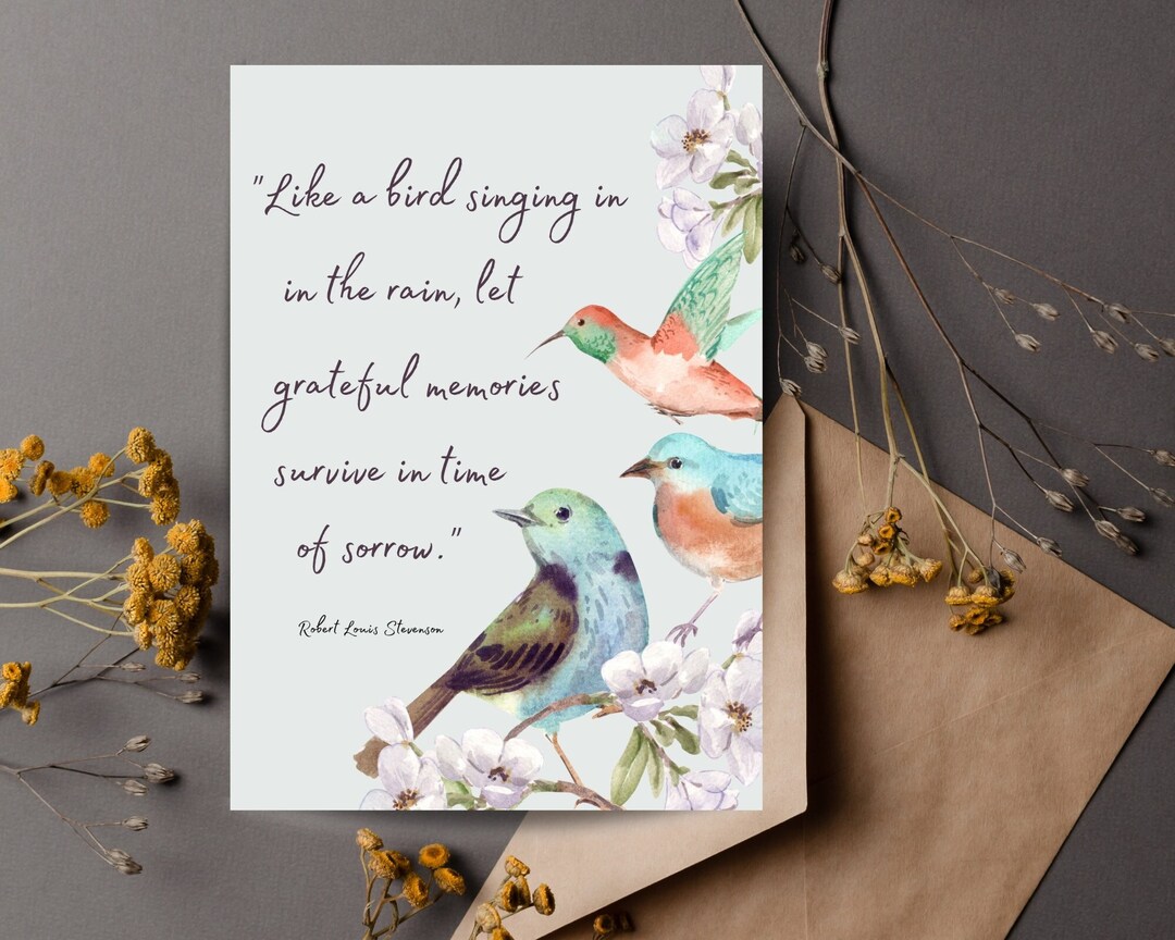 Printable Sympathy Card Grief Bereavement Thinking of You Sorry for ...