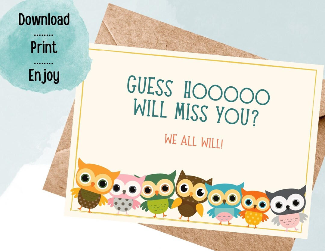 Printable Happy Retirement or Coworker Employee Leaving Card - Etsy