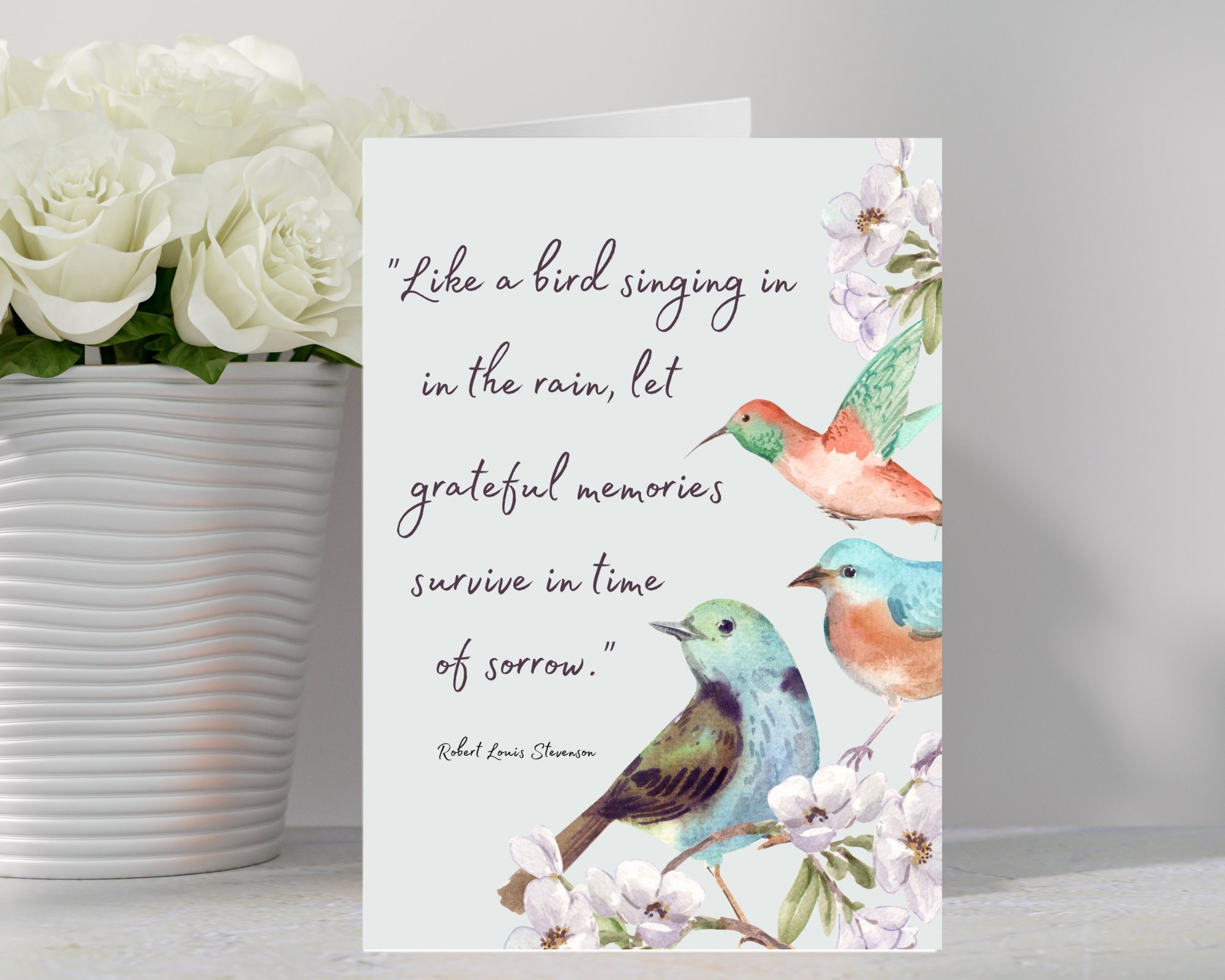 Printable Sympathy Card Grief Bereavement Thinking of You Sorry for ...