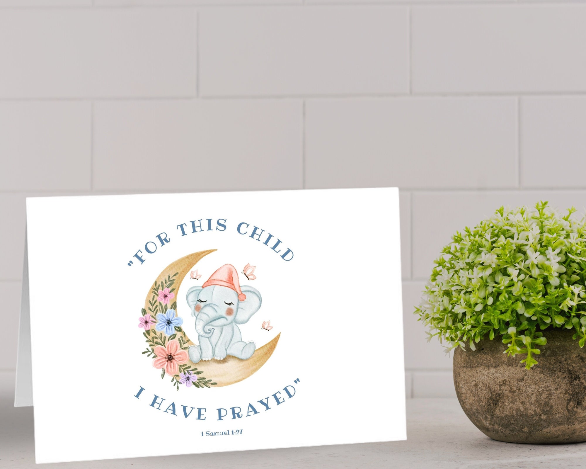 Printable Baby Shower Sprinkle Congratulations New Baby Card Bible ...