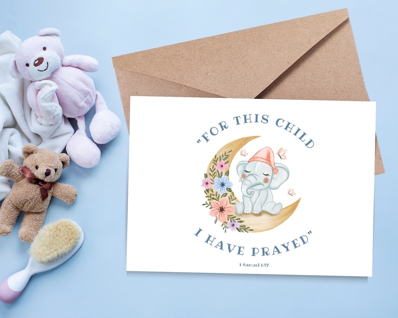 Printable Baby Shower Sprinkle Congratulations New Baby Card Bible ...